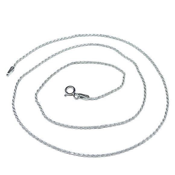 Jewelry | 2 Rope Chain Solid 925 Sterling Silver Twisted Long Skinny ...